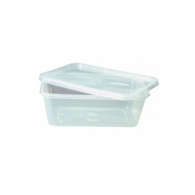 Recipiente Plástico Rectangular 750 ml - 16,8 x