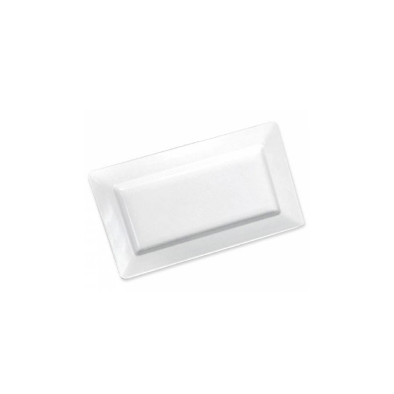Plato Rectangular Blanco Melamina 56 x 32 x 5,3