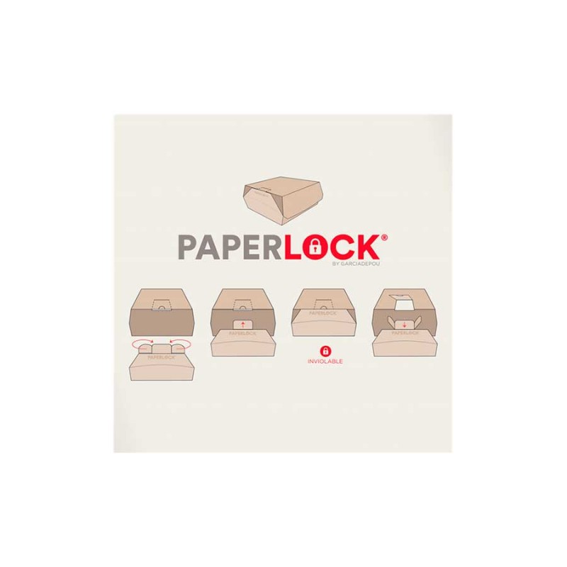 Cajas Lunch Box Kraft PaperLock 21 x 20,5 x 8 cm. (Pack 50 Uds.)