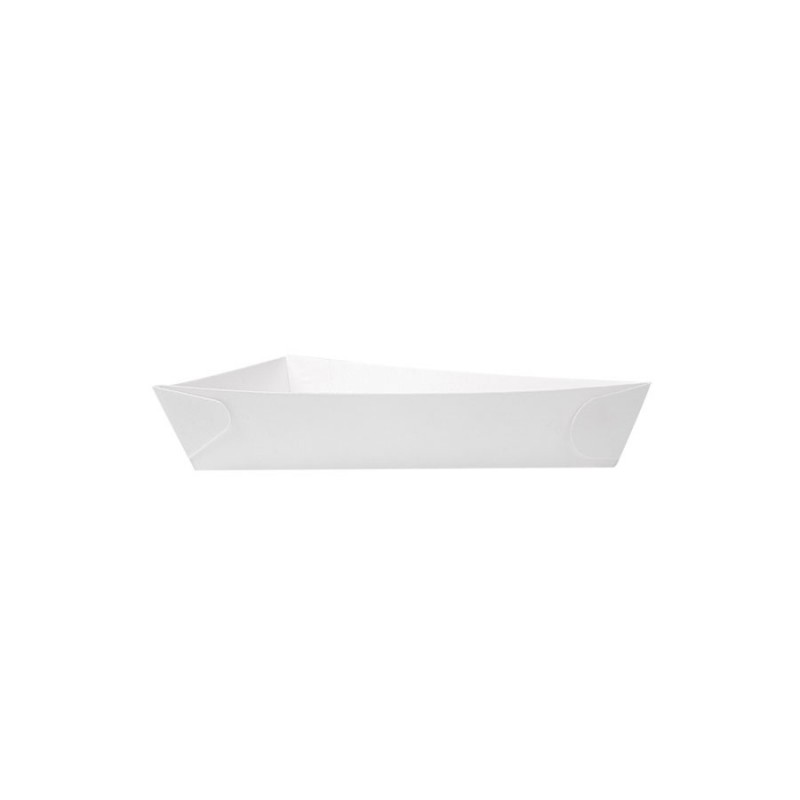 Barquilla Triangular Blanca 14,5 x 19 x 3,5 cm. (Pack 100